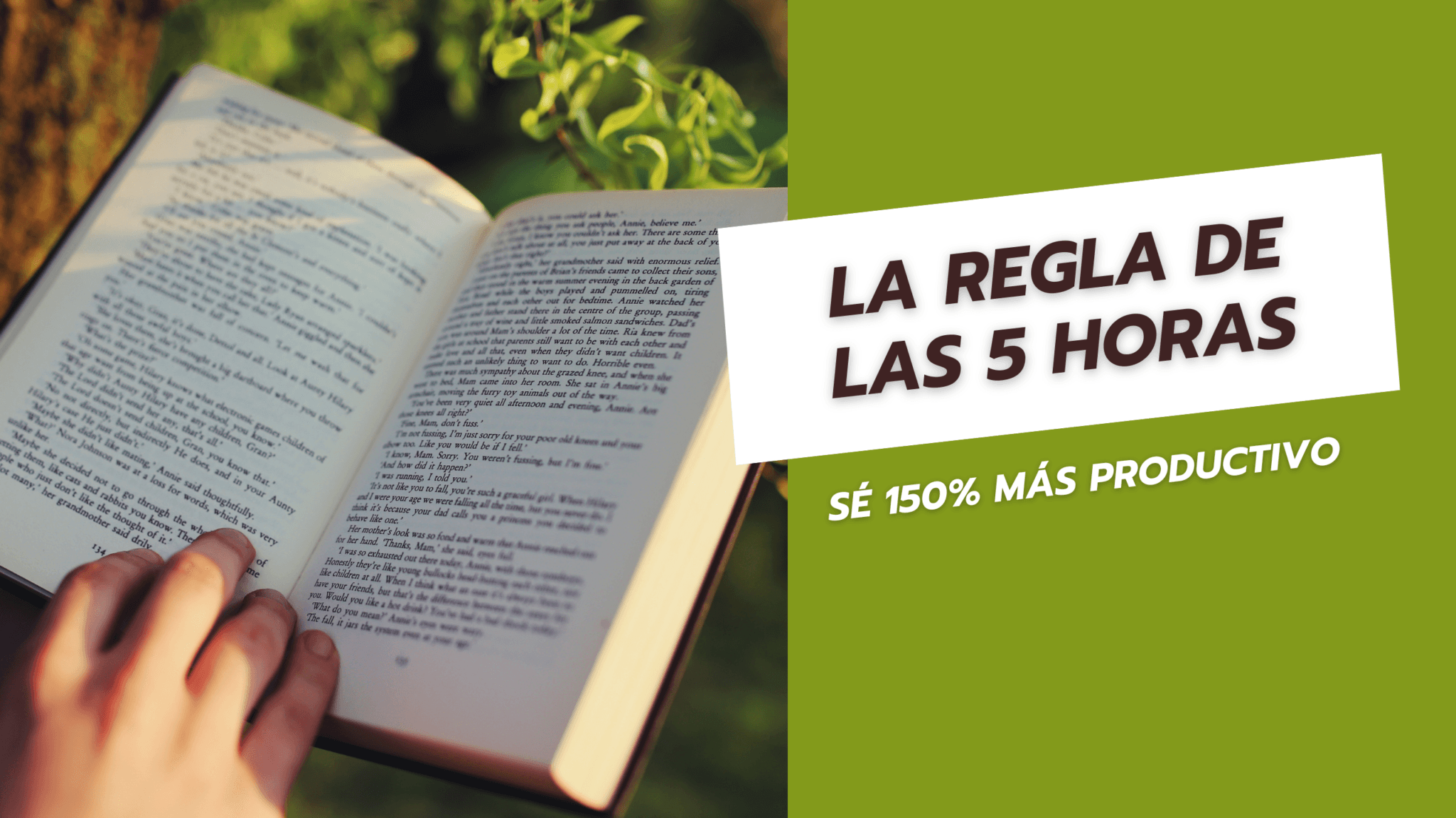 La Regla de las 5 Horas: Sé 150% más Productivo